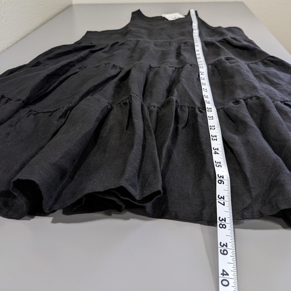 Civico 51 | Dresses | Civico 5 Sleeveless Linen Tiered Dress Nwt Black ...